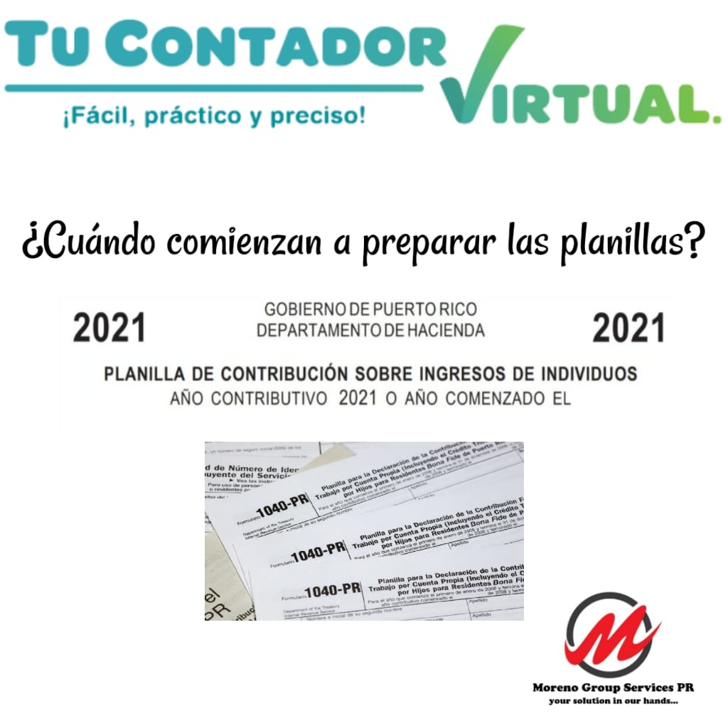 ¿Cuándo comienzan a preparar las planillas? – Tu Contador Virtual PR